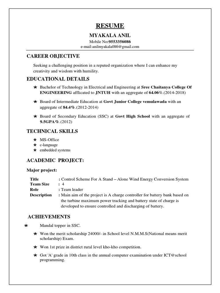 Resume Making | PDF | Learning | Behavior Modification