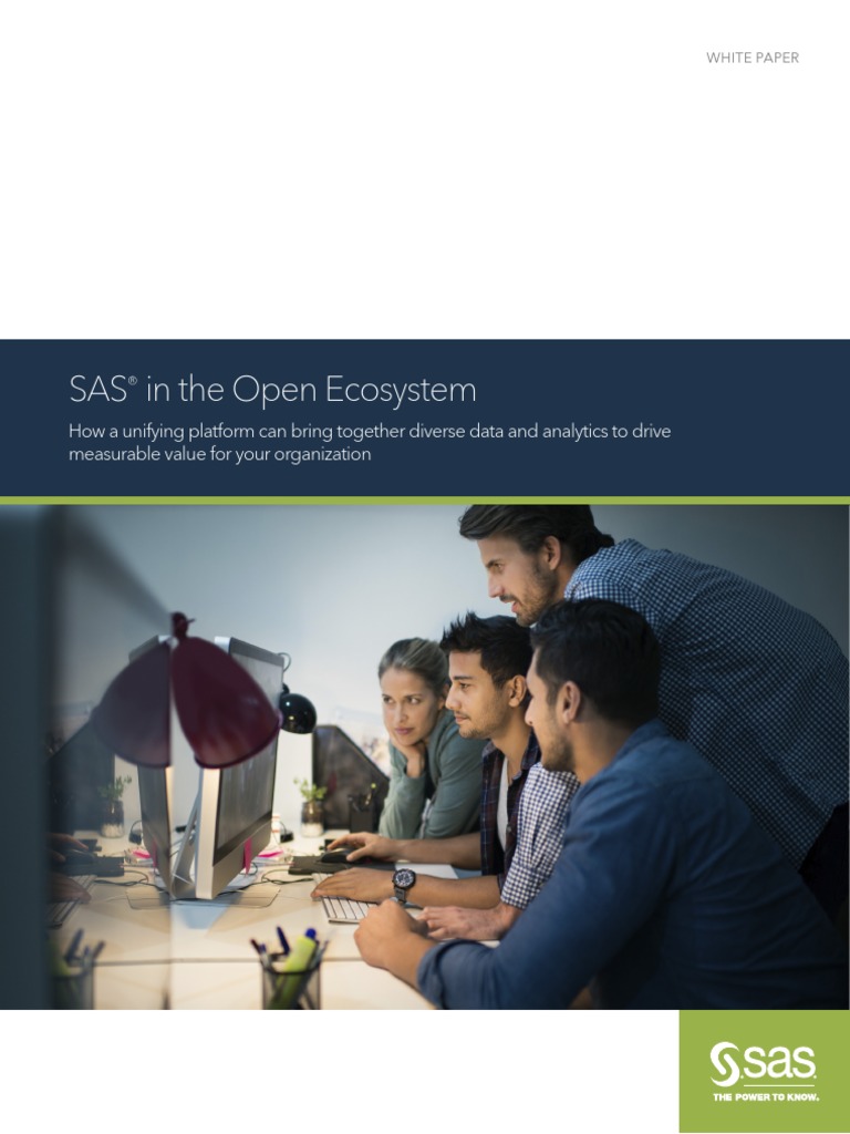 Sas in Open Ecosystem 108574 | PDF | Sas (Software) | Analytics