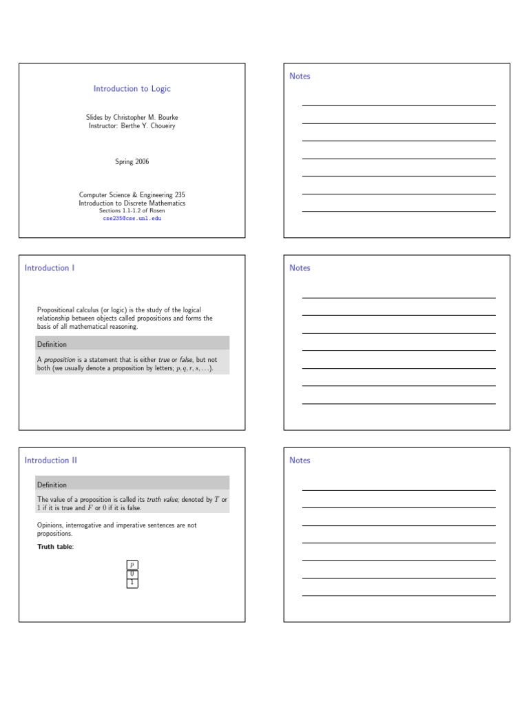 Logic Handout Download Free Pdf If And Only If Contradiction