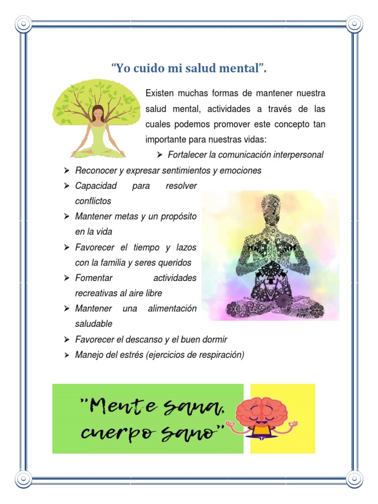 Cómo Cuidar Tu Salud Mental | PDF