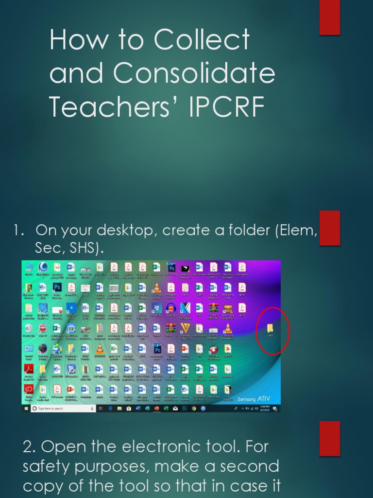 IPCRF Collection and Consolidation Guide | PDF