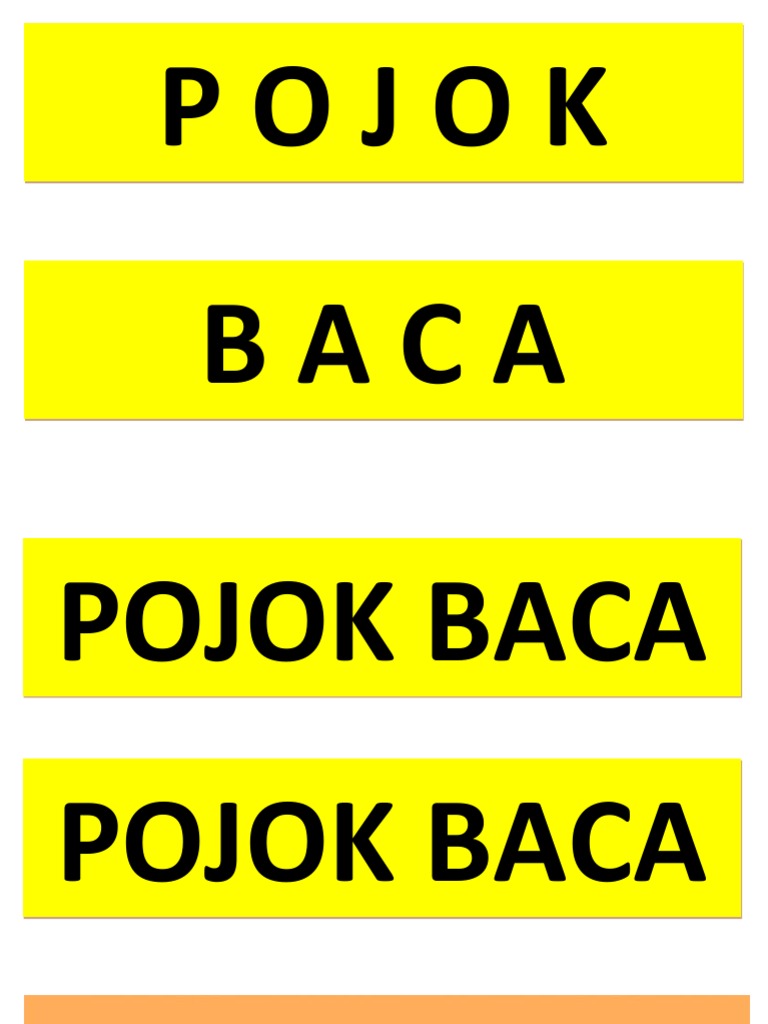 Pojok Baca | PDF