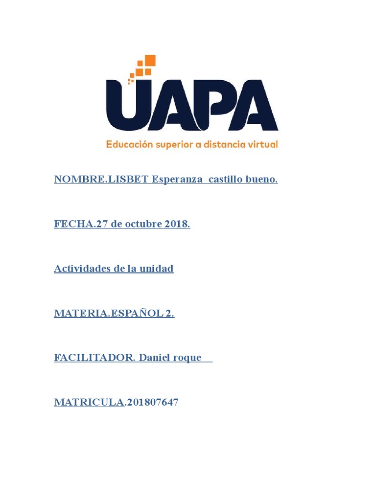 Actividad de La Unidad 3 de Español 2 | PDF | Tigre