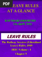 Indian Railway Leave Rules Overview | PDF | Parental Leave | Retirement