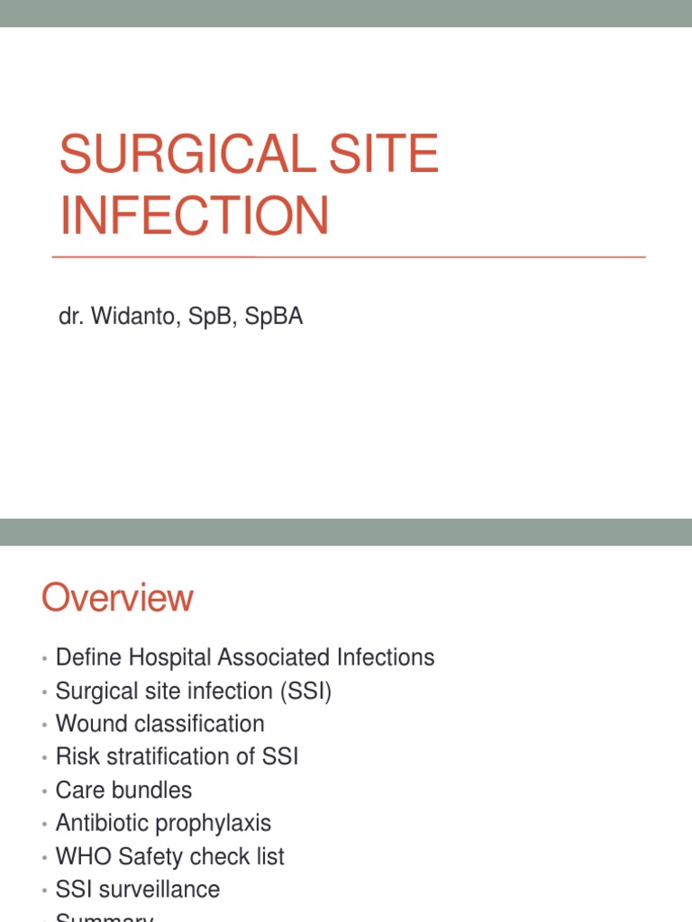 Understanding Surgical Site Infections | PDF | Surgery | Epidemiology