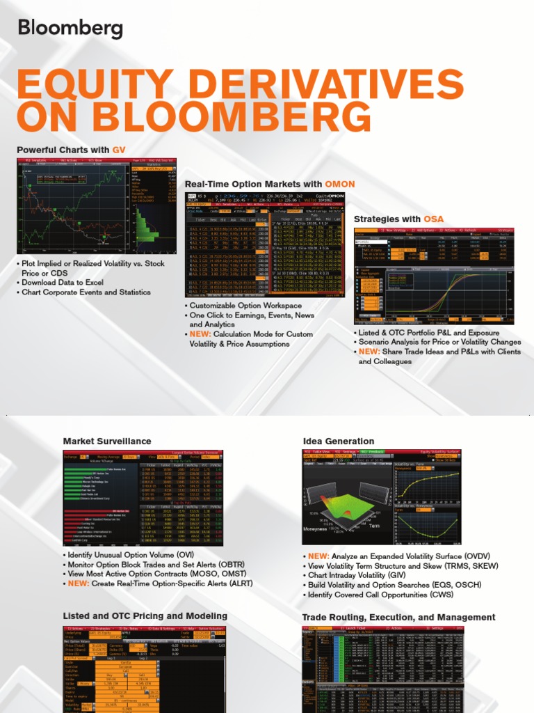 Equity Derivatives Overview | PDF | Bloomberg L.P. | Option (Finance)