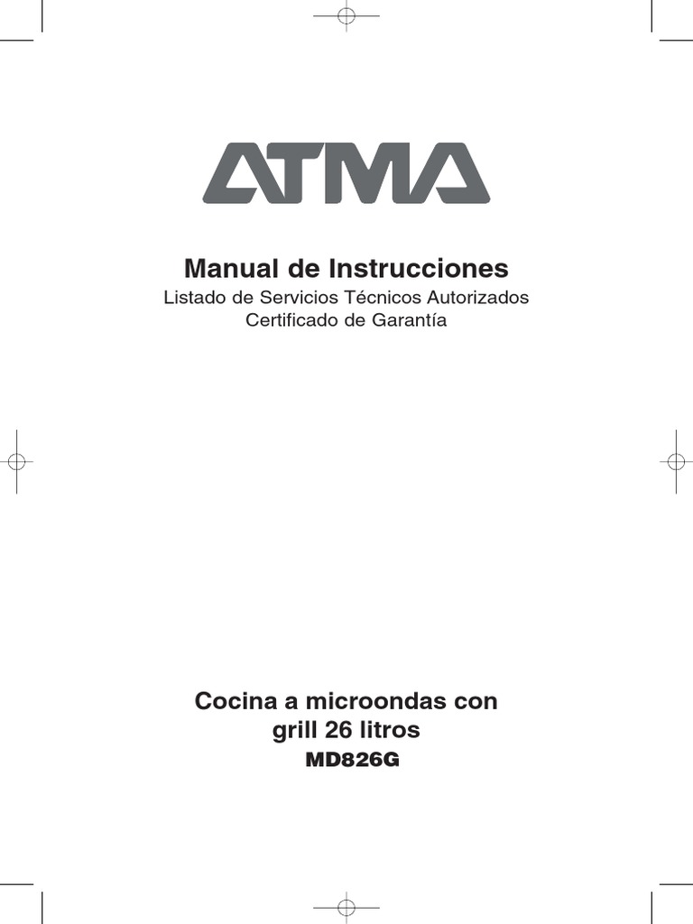 Manual Atma | PDF | Estufa de cocina | Cocina