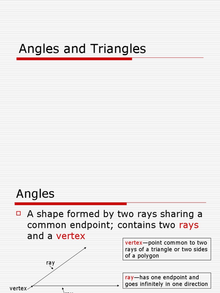 Angles and Triangles Explained | PDF | Triangle | Angle