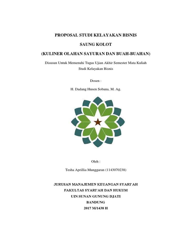 Proposal Studi Kelayakan Bisnis | PDF