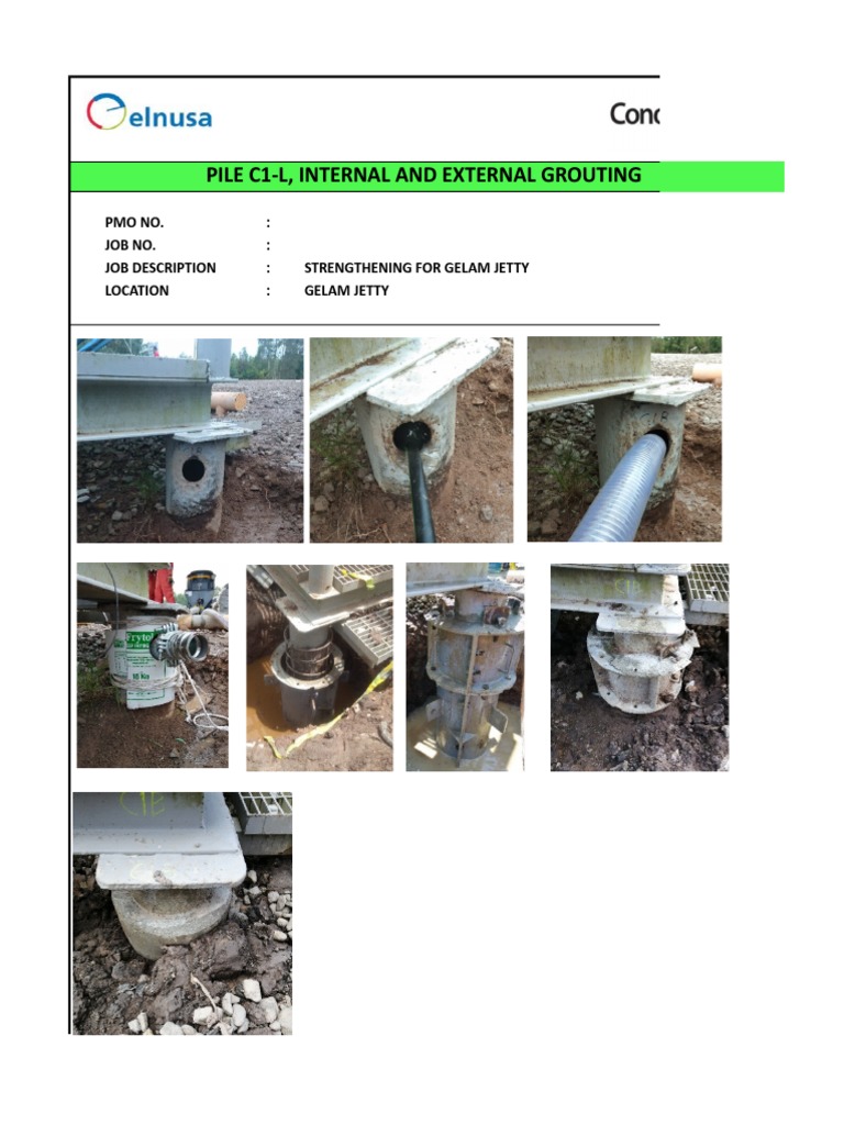 Pile C1-L, Internal and External Grouting | PDF