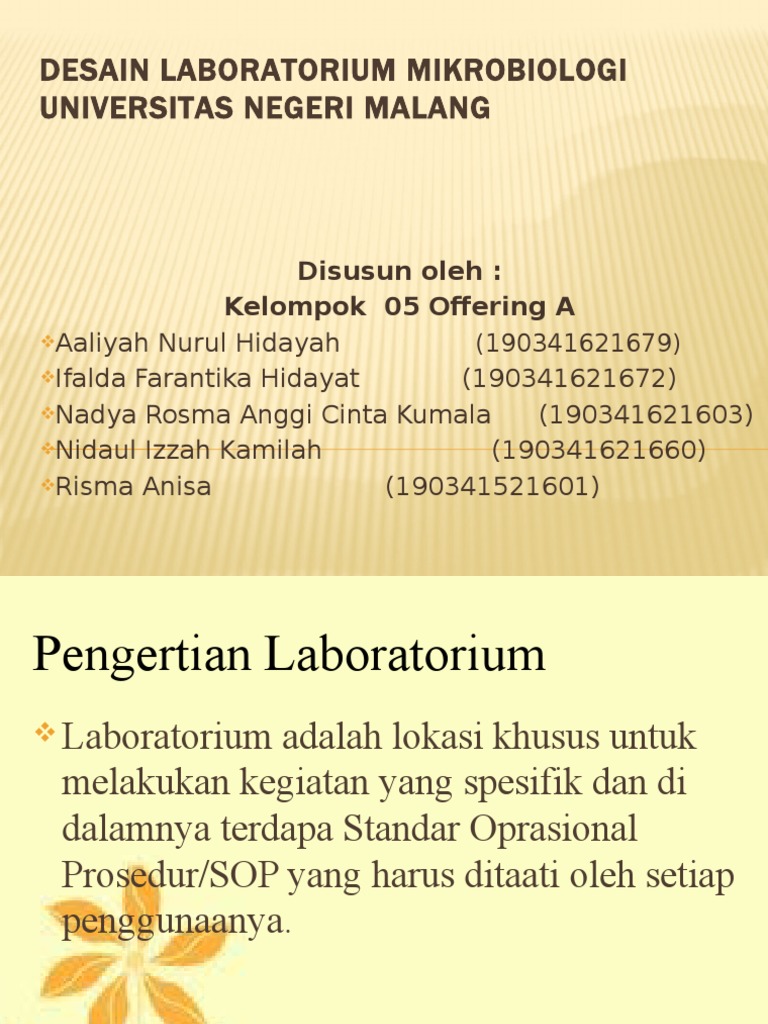 DESAIN LAB MIKRO | PDF