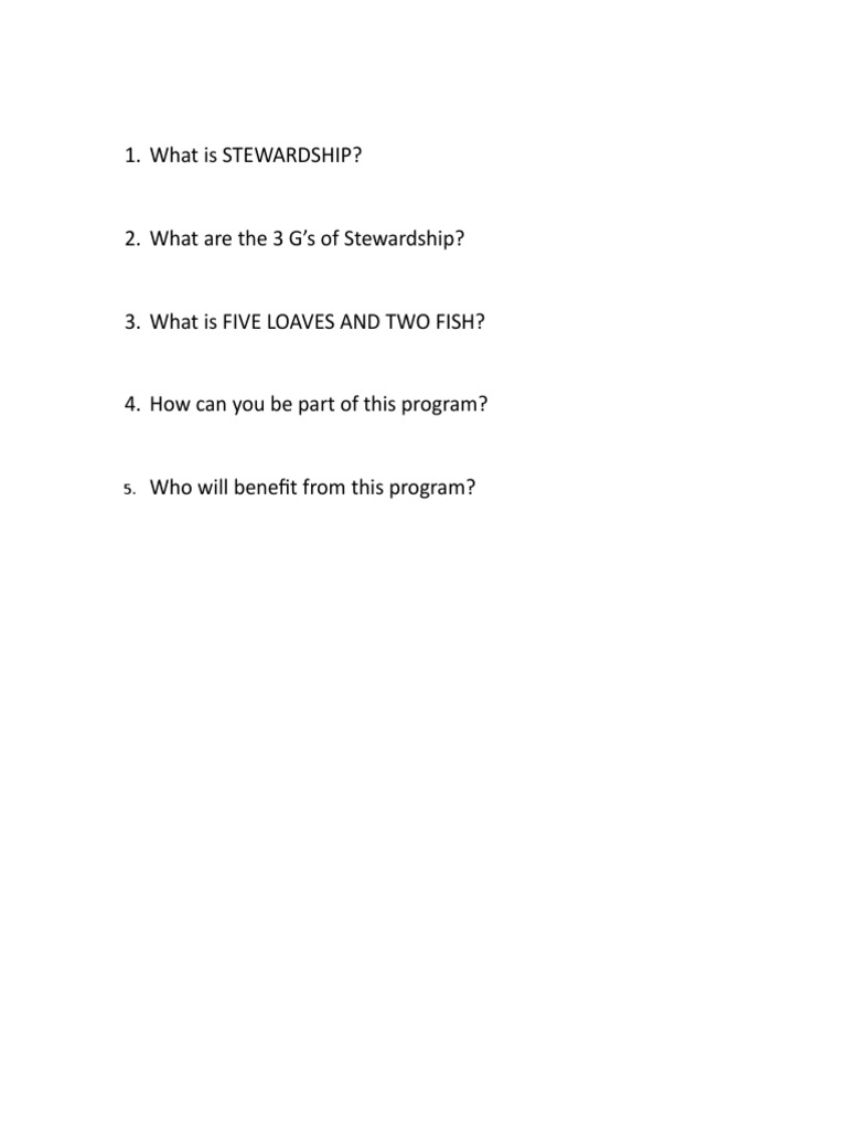 What Is Stewardship | PDF