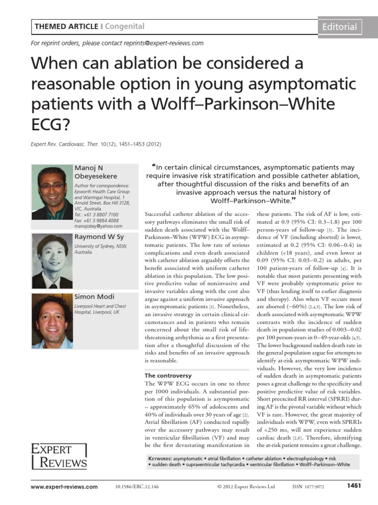 WPW Asintomático | PDF | Cardiac Arrest | Cardiology