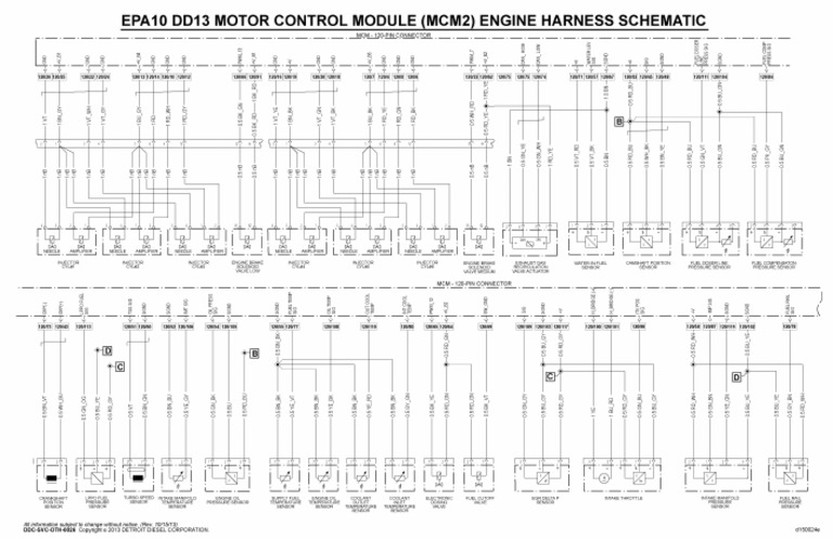 EPA10 DD13 Motor Control Module (MCM2) Engine Harness (Page 1) | PDF