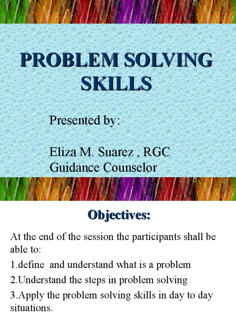 5problem Solving Skills of PF | PDF | Information | Applied Psychology