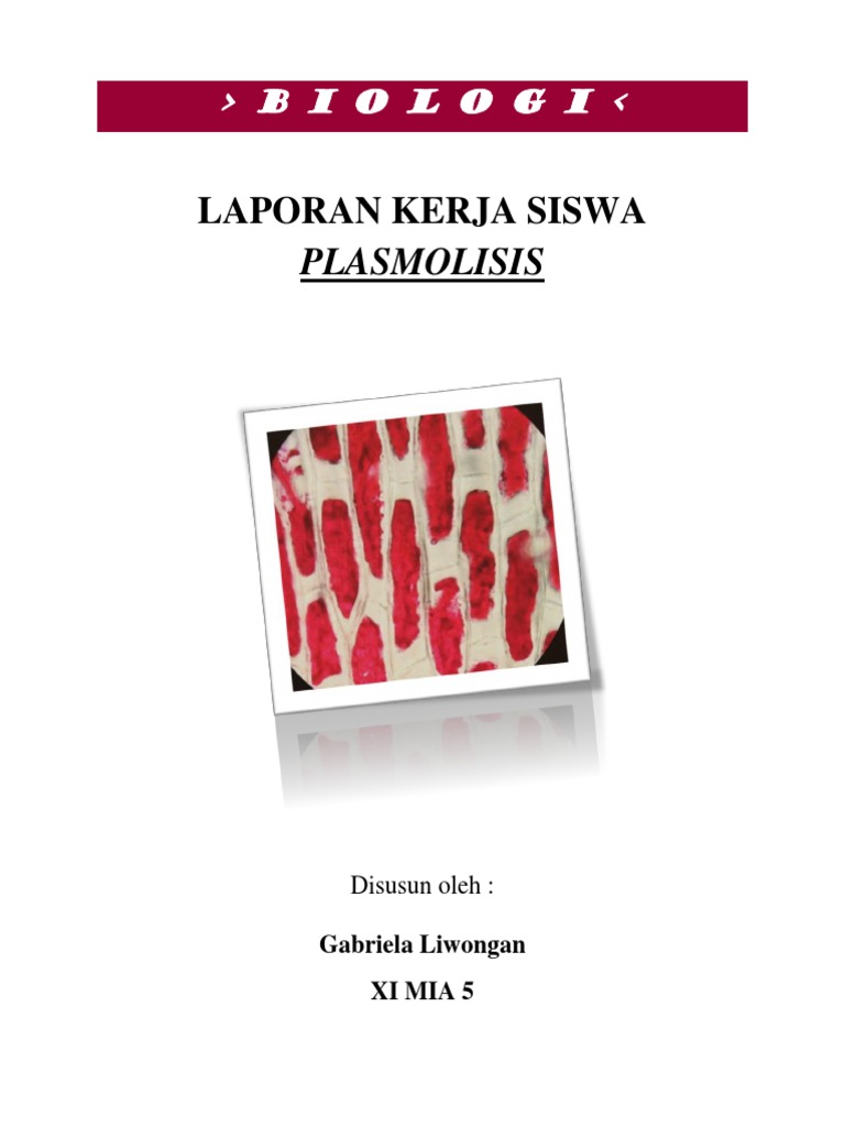 Proses Plasmolisis pada Sel Tumbuhan | PDF