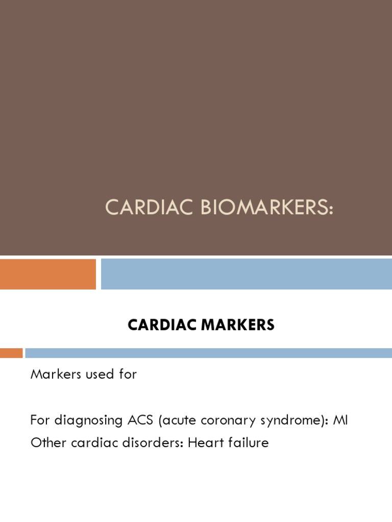 Cardiac Markers-101 | PDF | Cardiac Muscle | Lactate Dehydrogenase