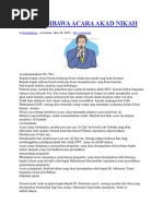 Teks MC Akad Nikah | PDF