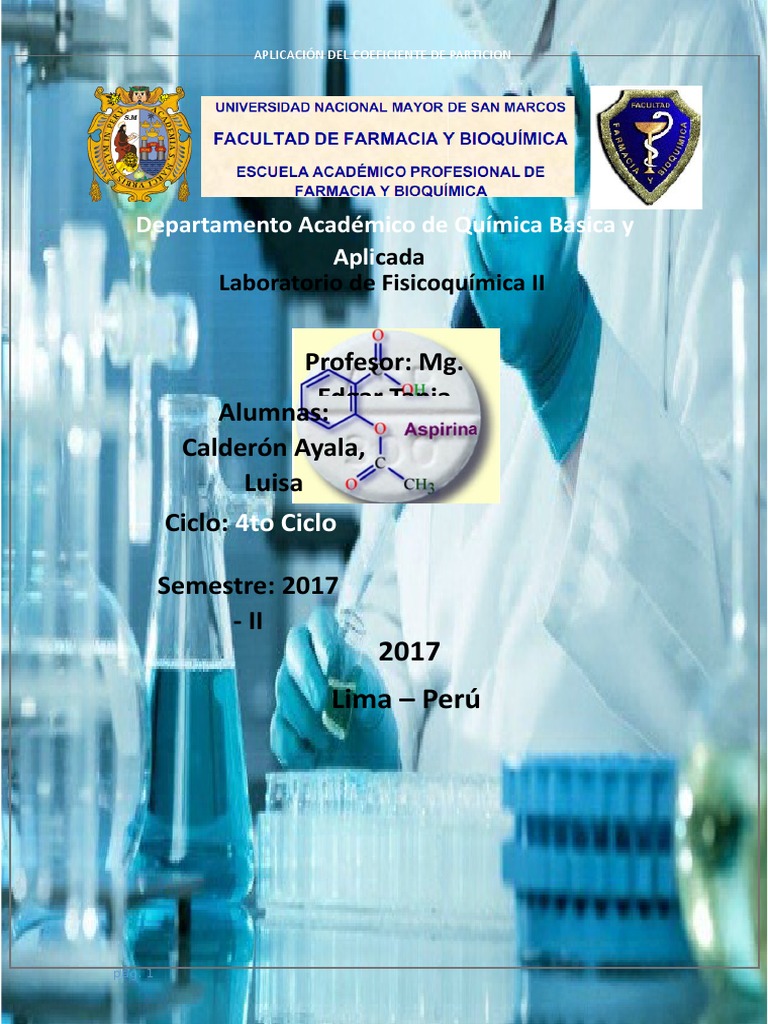 Aplicación Del Coeficiente de Partición en La Extracción de P.A | PDF ...