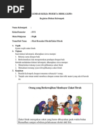 Contoh LKPD Fiqih | PDF