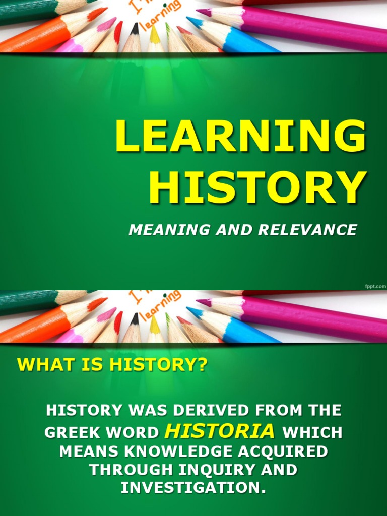 Meaning of History | PDF