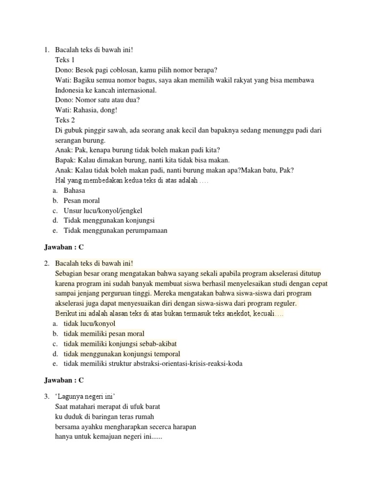 B.indo Anekdot | PDF