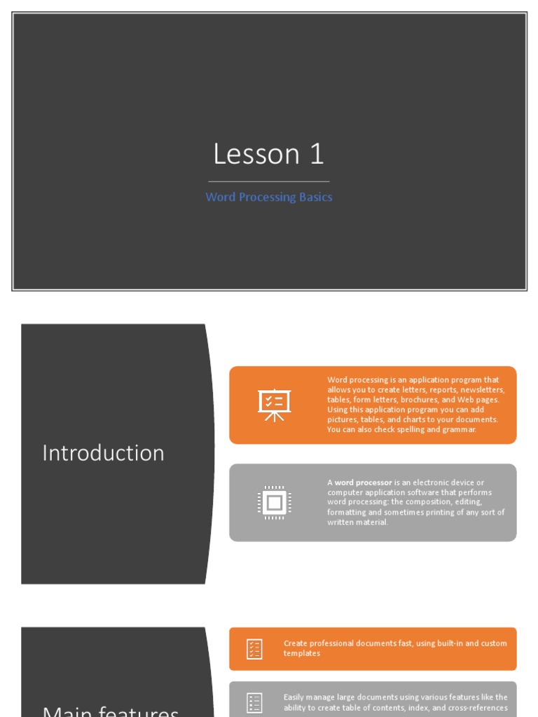 Lesson 1 PDF | PDF | Microsoft Word | Page Layout