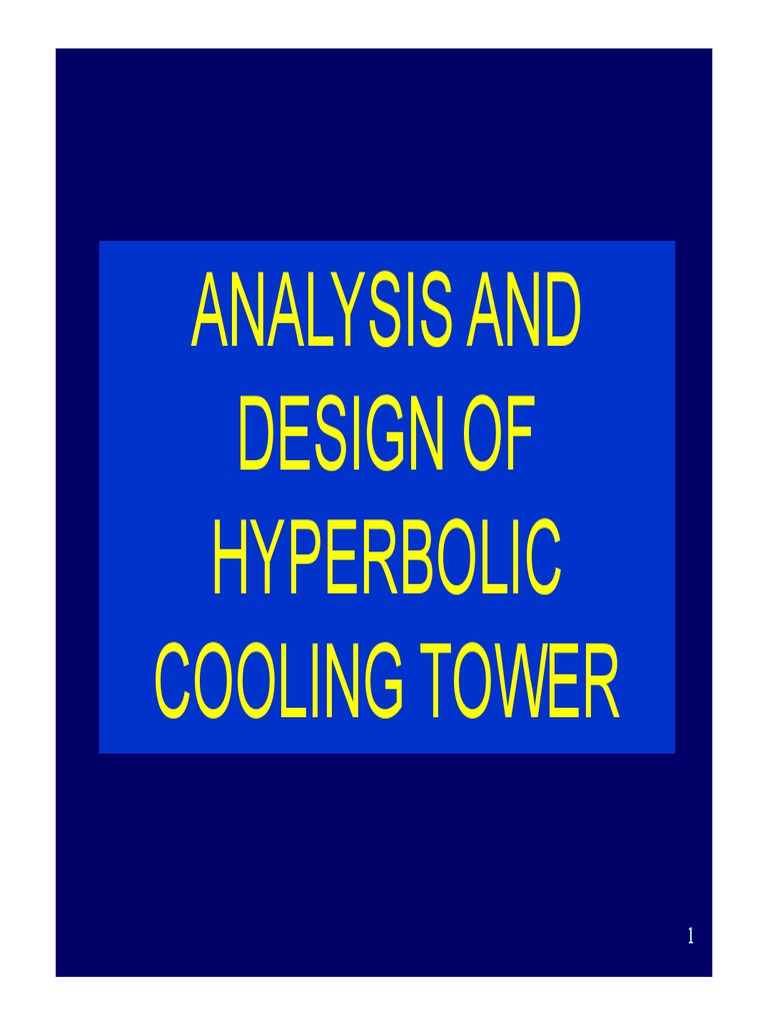 Design of Hyperbolic Cooling Tower | PDF | Geometry | Physics
