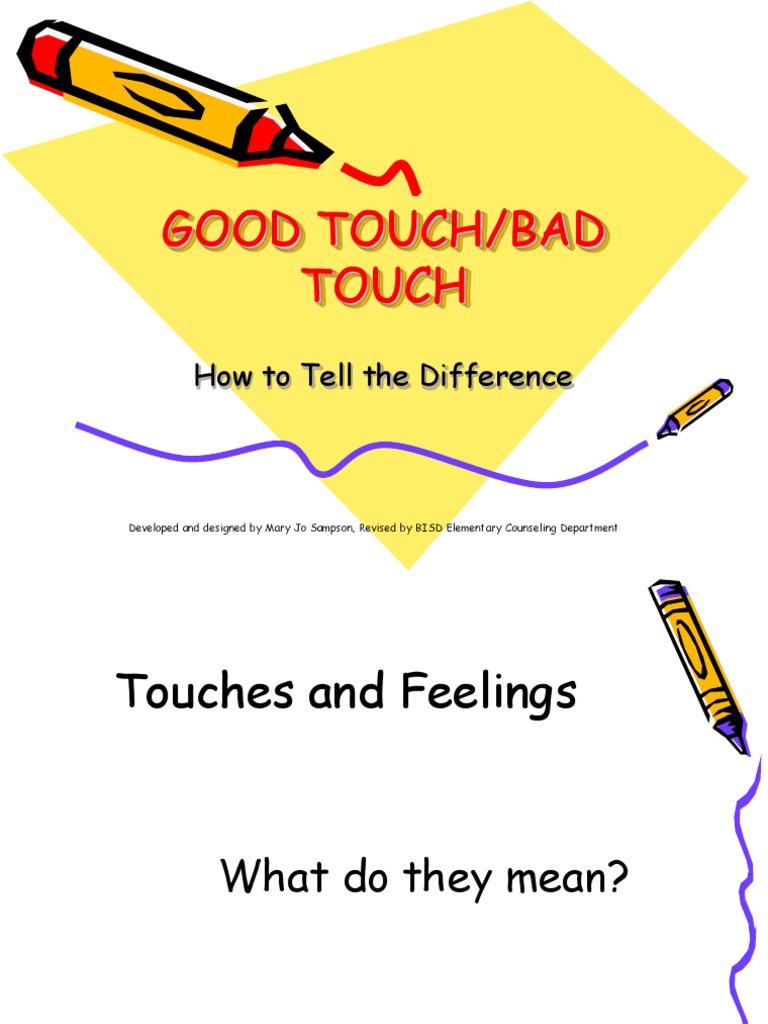 Good Touch and Bad Touch-PP | PDF | Career & Growth | Self-Improvement