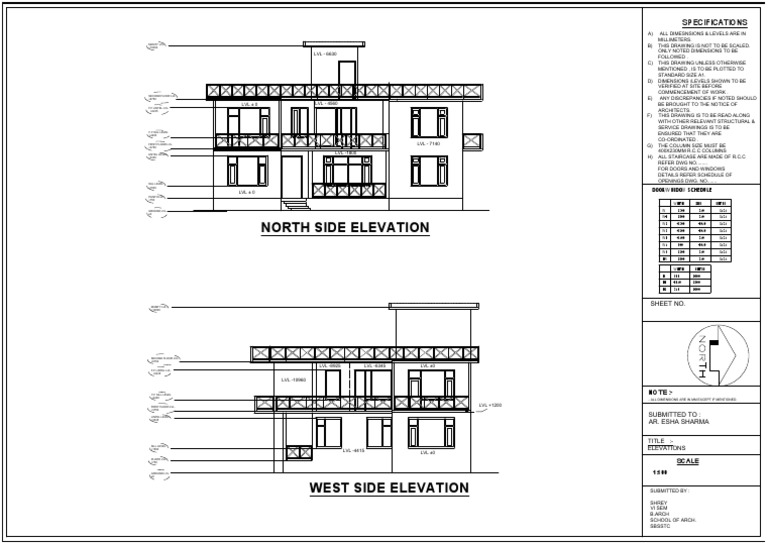 North Side Elevation: Specifications | Download Free PDF ...