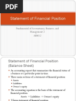 Financial Position Statement Overview | PDF | Equity (Finance ...