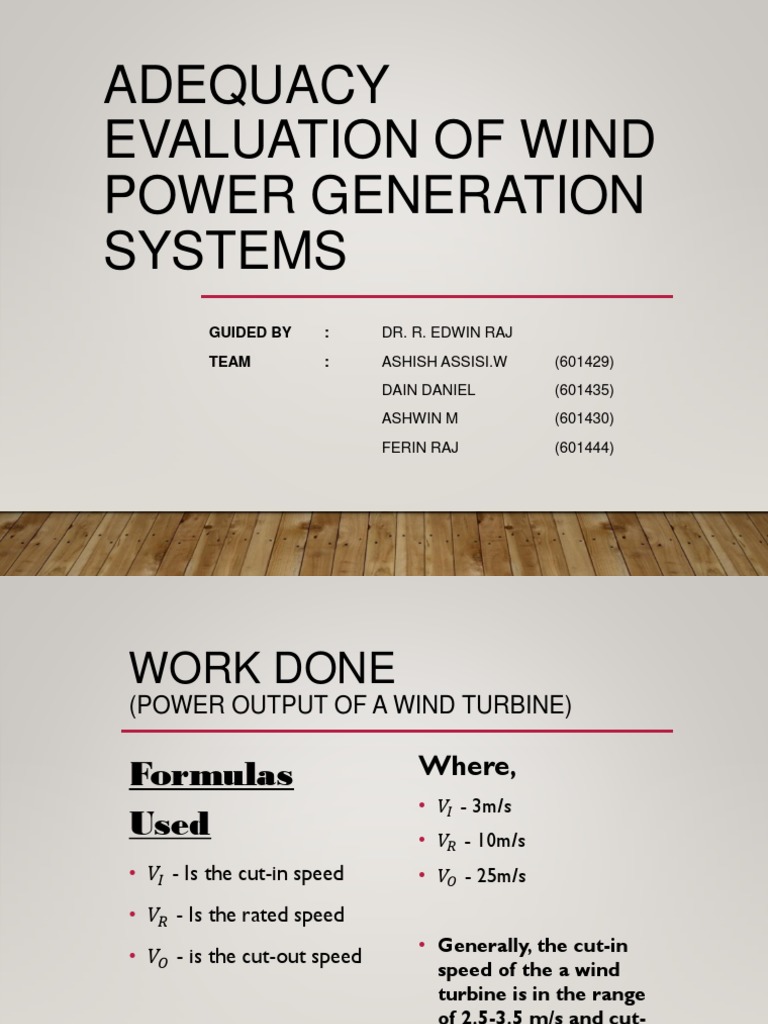 Wind Power System Adequacy Analysis | PDF | Wind Power | Aerodynamics