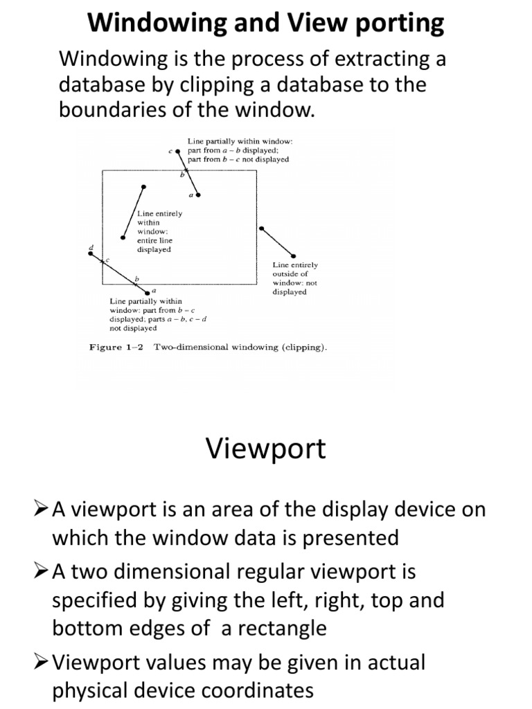 Windowing & Clipping | PDF | Computers