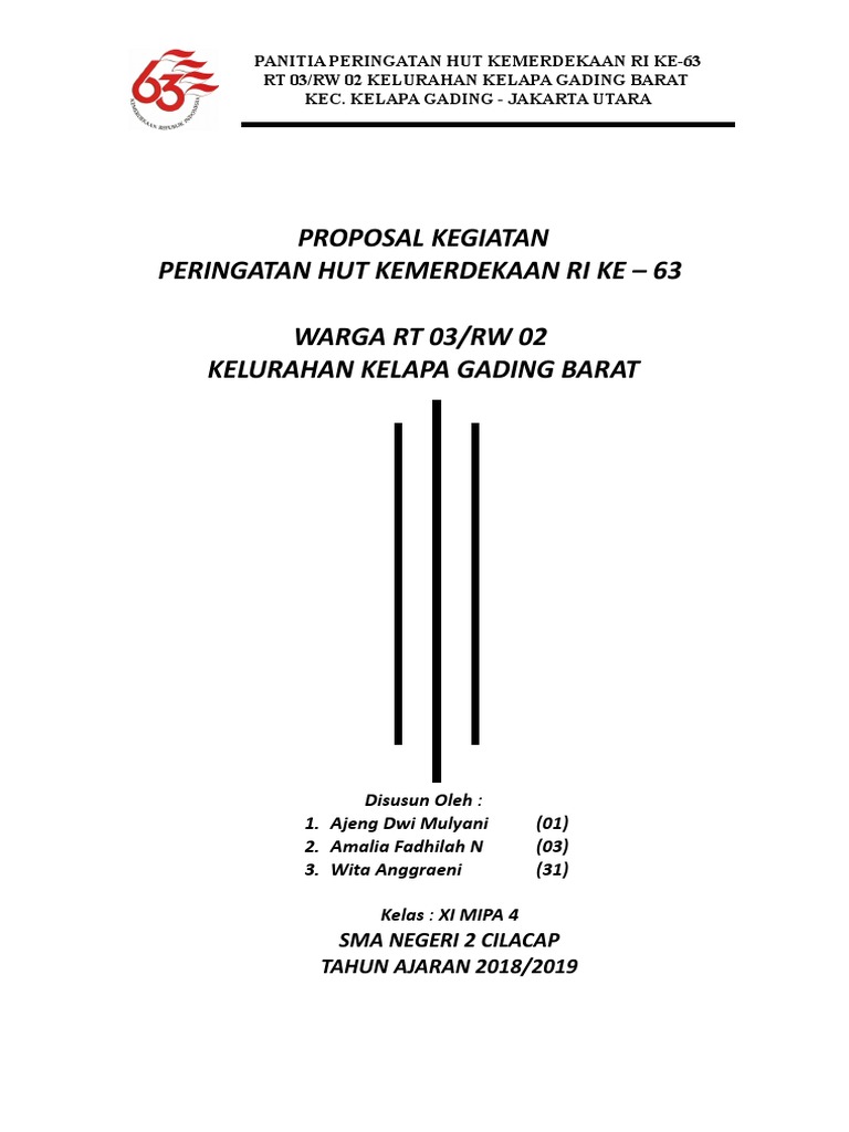 Contoh Proposal Hut Ri | PDF