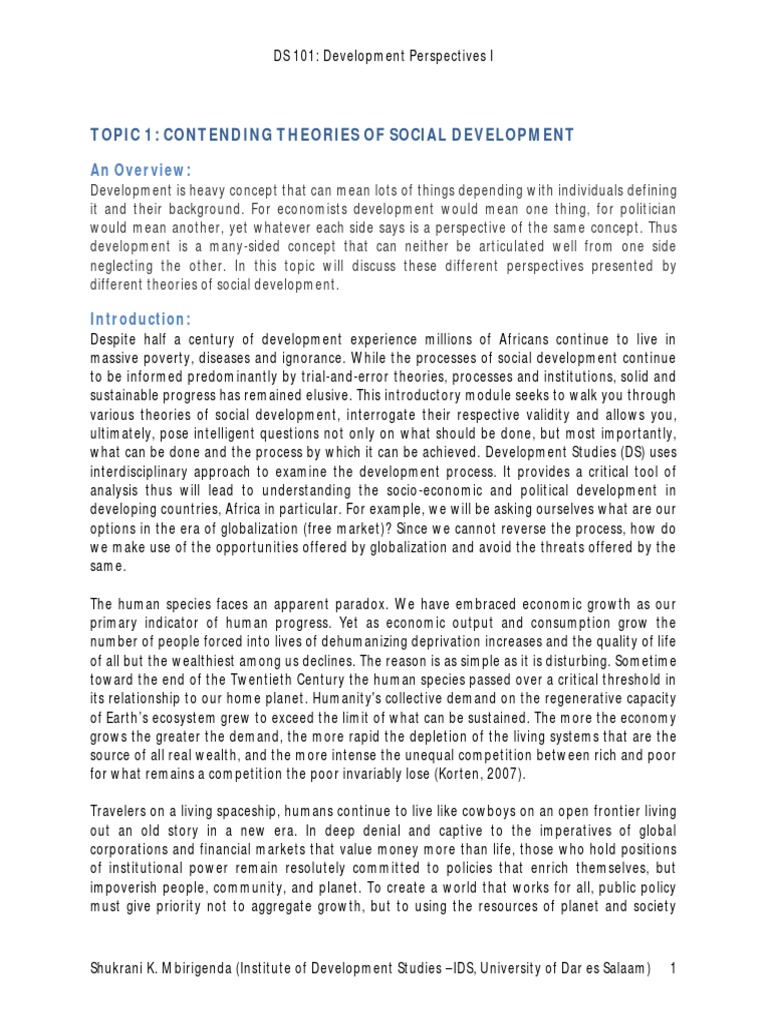 DS 101 - Complete Notes-3 PDF | PDF | Economic Development | Capitalism