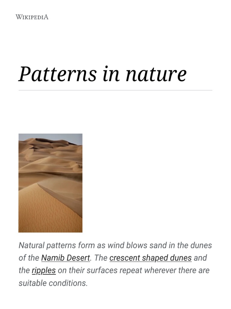 Patterns in Nature | PDF | Pattern | Science