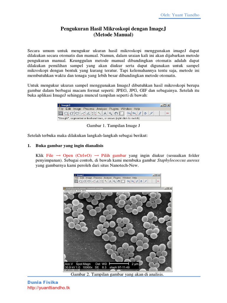 ImageJ Metode Manual | PDF