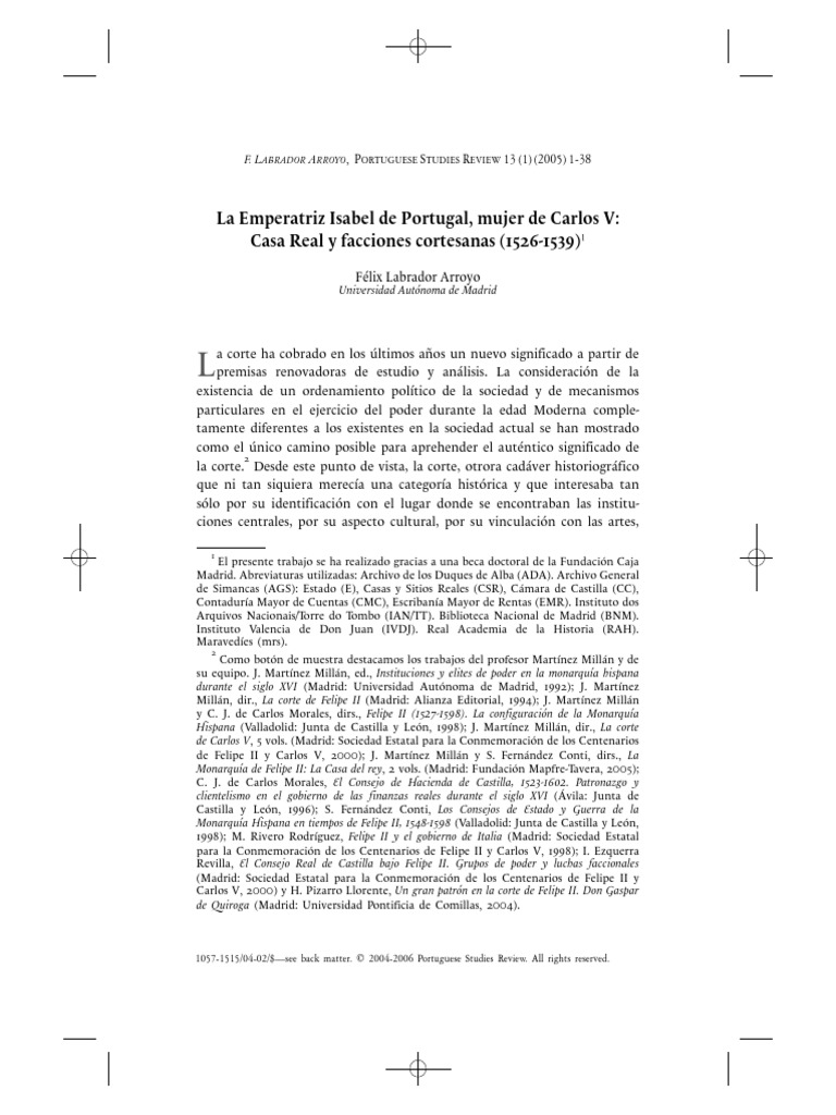 Félix Labrador Arroyo - La Emperatriz Isabel de Portugal, Mujer de ...