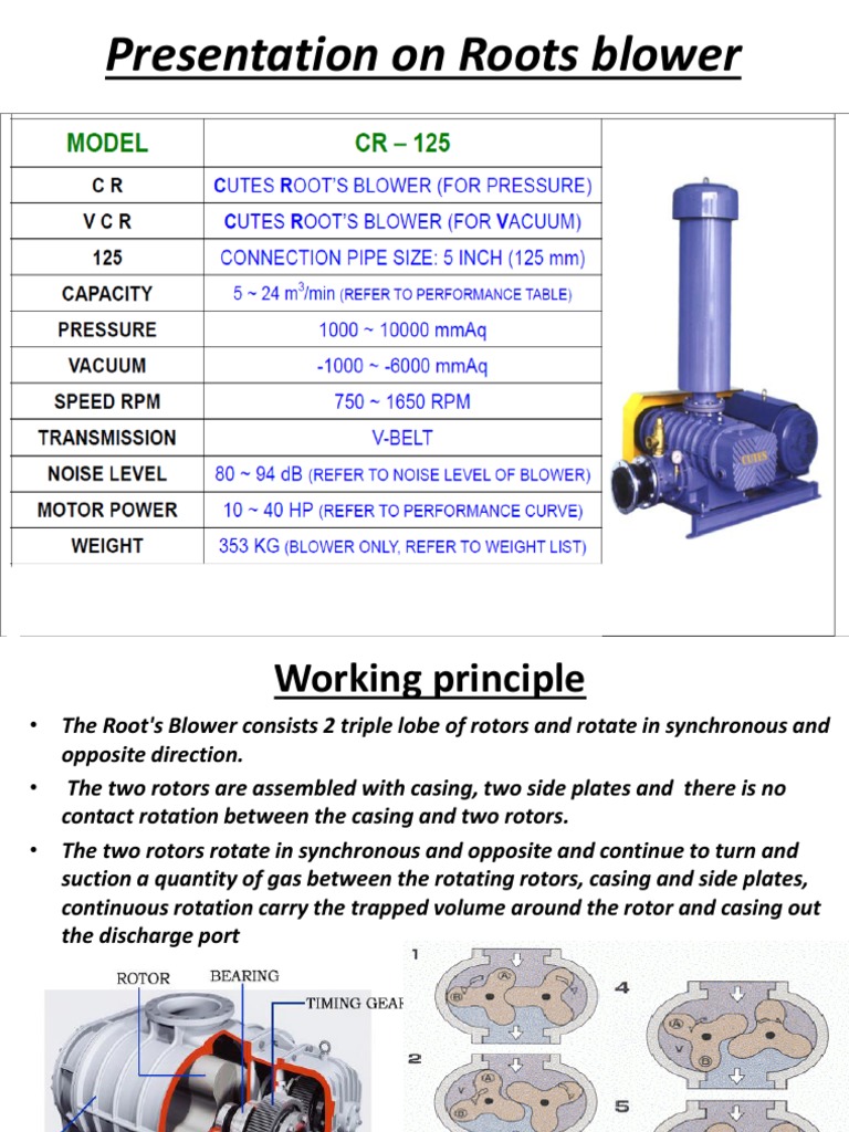 Blower | PDF | Pump | Bearing (Mechanical)