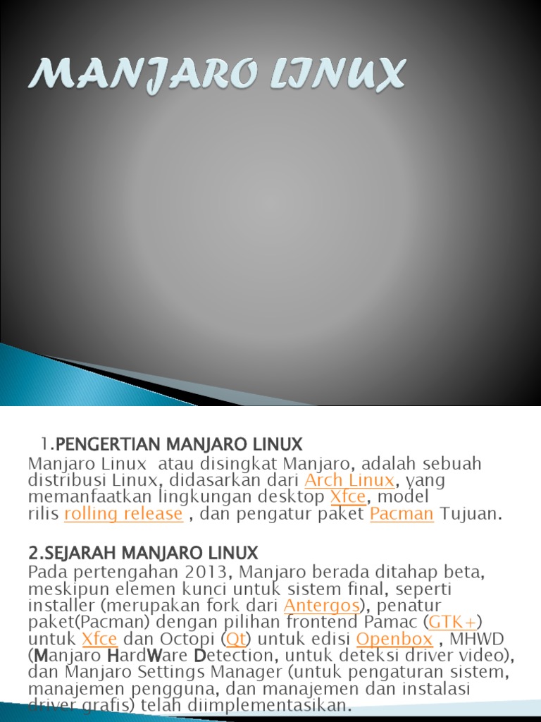 Manjaro Linux | PDF