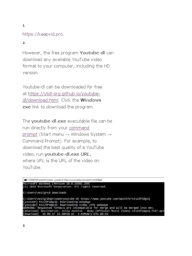 How To Download Youtube Video | PDF | You Tube | Microsoft Windows