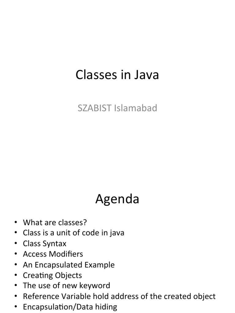Classes Encapsulation Pdf Class Computer Programming Method Computer Programming
