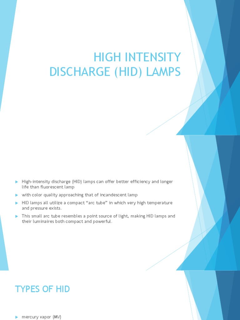 Overview of High-Intensity Discharge Lamps | PDF | Incandescent Light ...