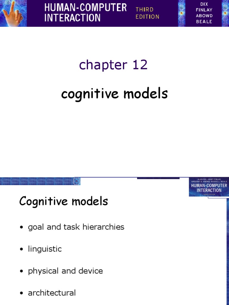Cognitive Models in HCI Explained | PDF | Systems Science | Cognitive ...