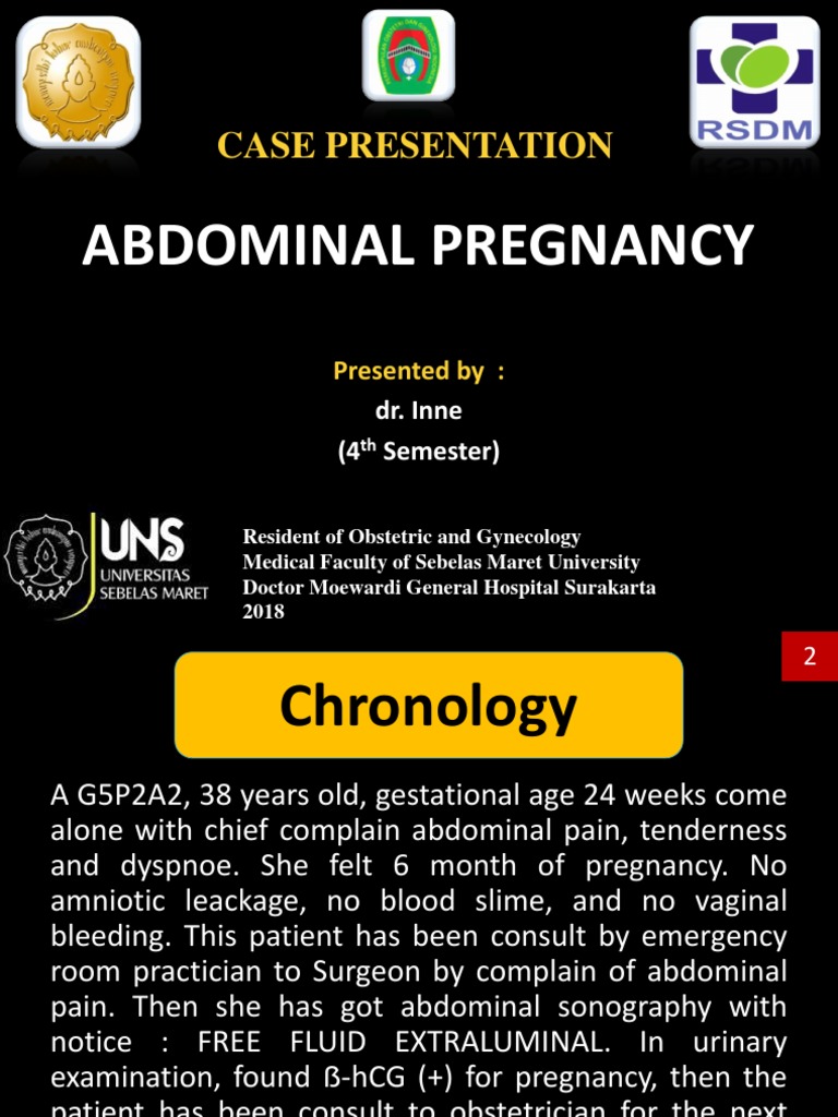Abdominal Pregnancy Case Study | PDF | Placenta | Uterus