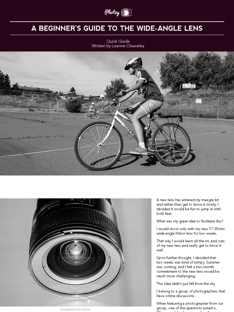 A Beginner'S Guide To The Wide-Angle Lens: Photzy | PDF | Camera Lens ...