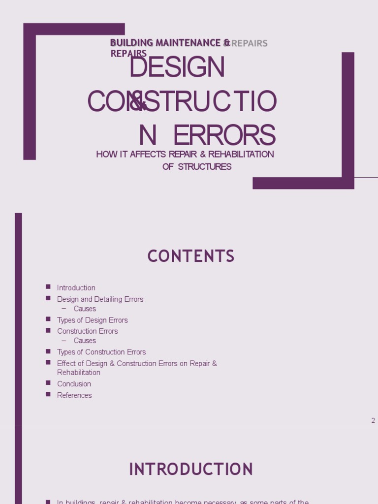 Design and Construction Error Impacts | PDF | Fibre Reinforced Plastic ...