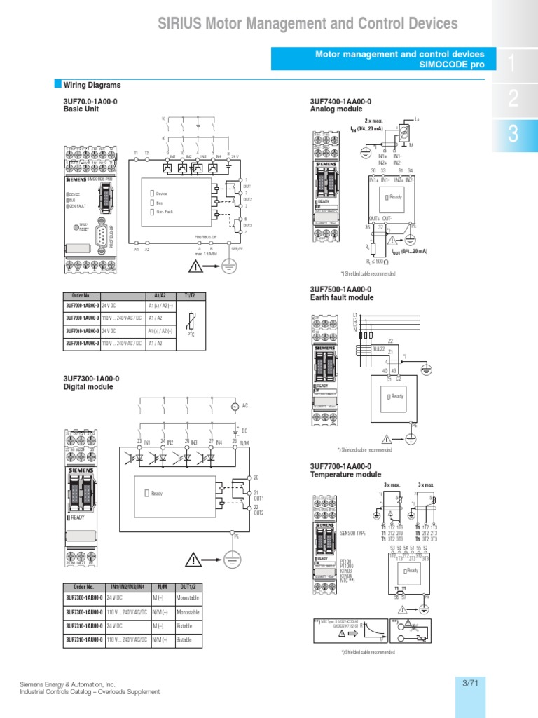 Simocode Temp Modul | PDF | Engineering | Electric Power