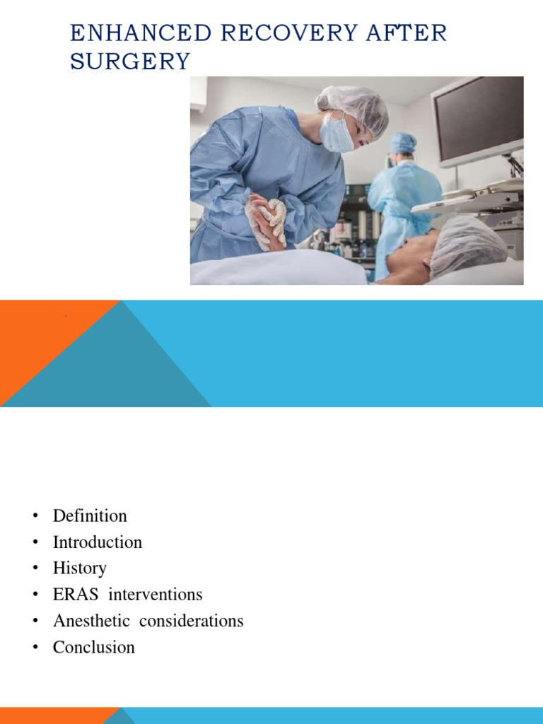Enhanced Recovery After Surgery | PDF | Surgery | Anesthesia
