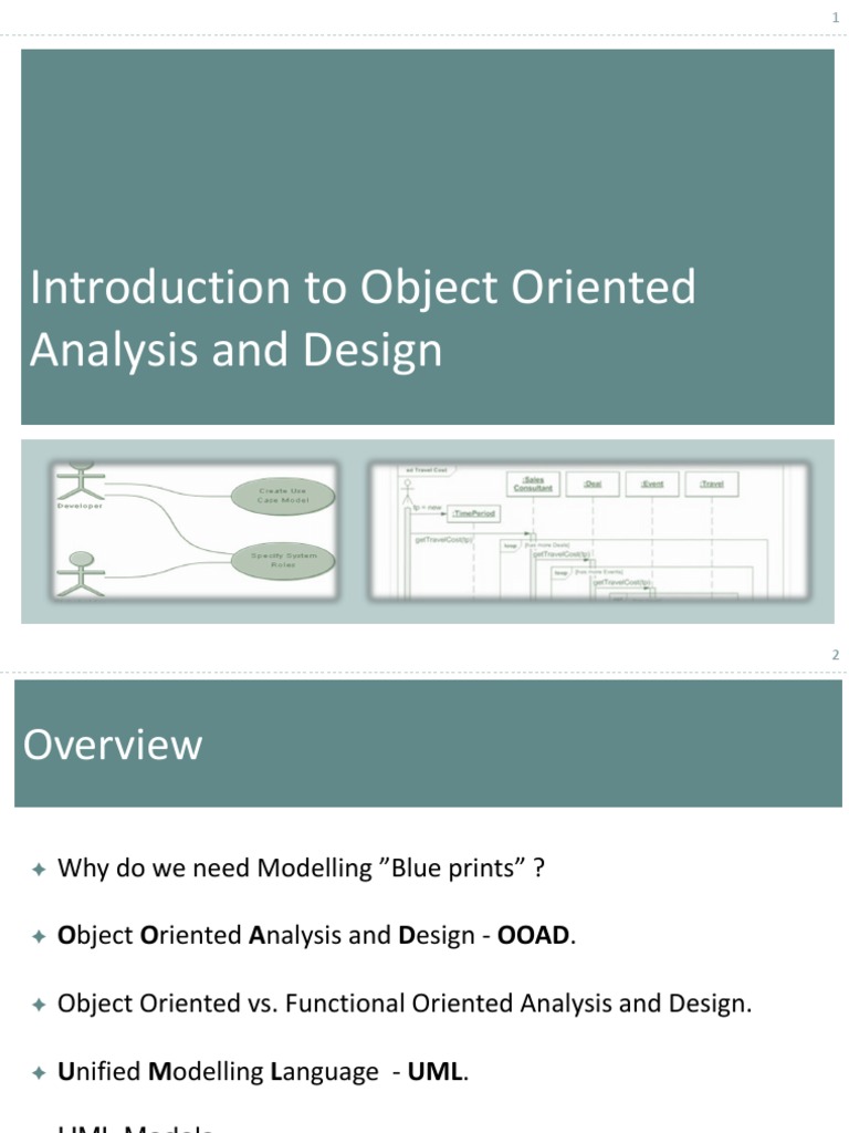 Lec1 Intro To Ooad Pdf Object Oriented Programming Conceptual Model